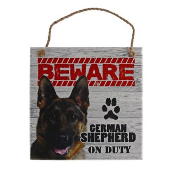 Beware German Shepherd Pet Sign | The Base Warehouse