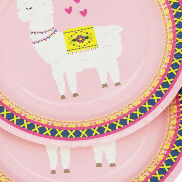 8 Pack Alpaca Paper Plate - 23cm | The Base Warehouse
