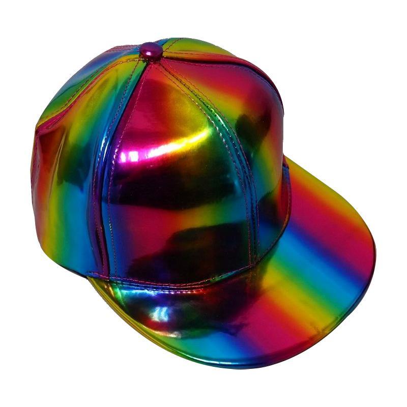 Adults Shiny Rainbow Cap | The Base Warehouse