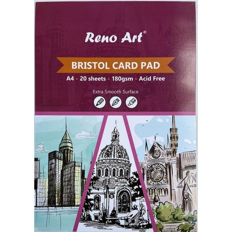 Bristol Card Pad A4 180gsm - 20 Sheets | The Base Warehouse