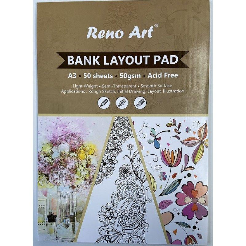 Bank Layout Pad A3 50gsm - 50 Sheets | The Base Warehouse