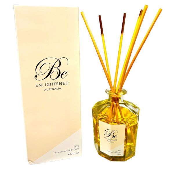 Be Enlightened Vanilla Triple Scented Diffuser - 250g | The Base Warehouse