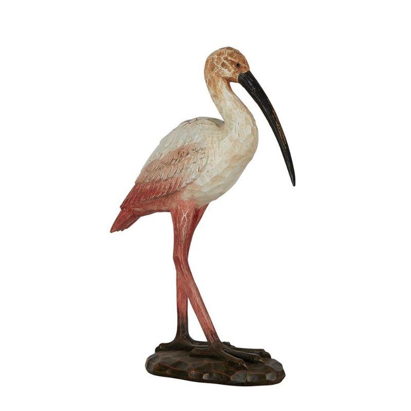 Pink Beatrice Standing Bird Sculpture - 28.5cm x 11.5cm x 41cm | The ...
