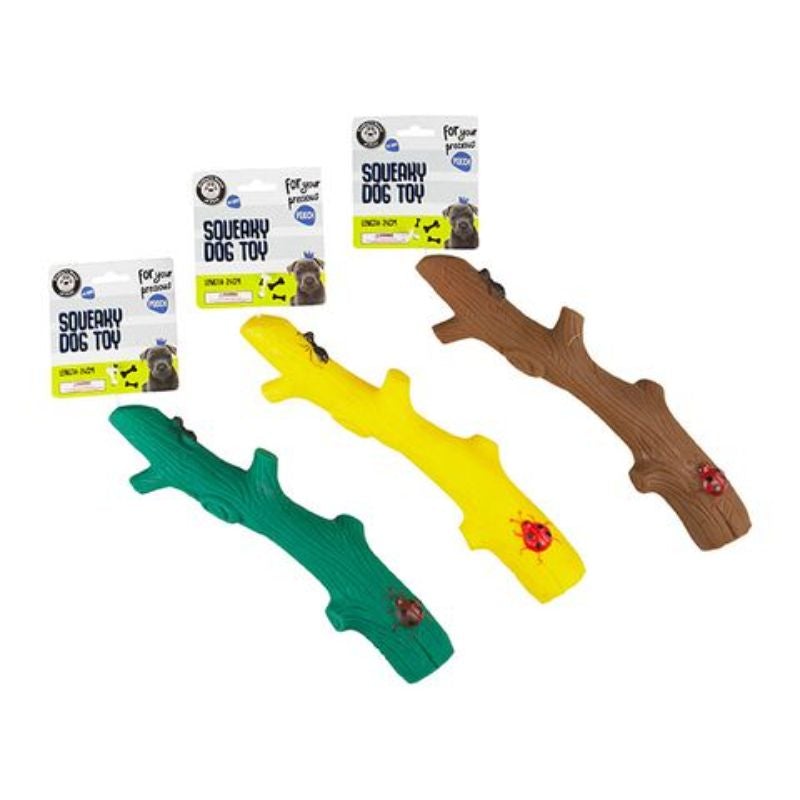 Vinyl Squeaky Tree Branch Pet Toy - 24cm | The Base Warehouse