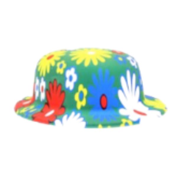 Flower Plastic Pattern Bowler Hat | The Base Warehouse