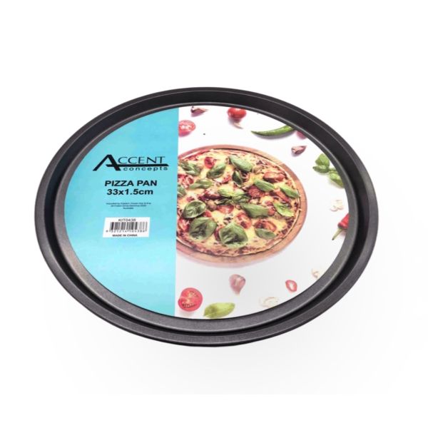 Large Pizza Pan - 33cm x 1.5cm | The Base Warehouse