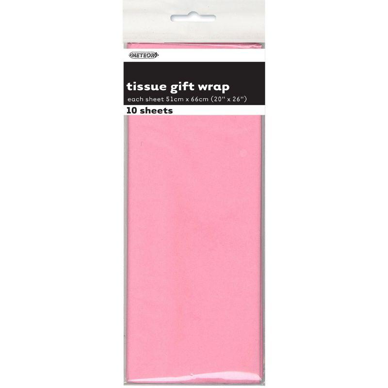10 Pack Pastel Pink Tissue Sheets - 51cm x 66cm | The Base Warehouse