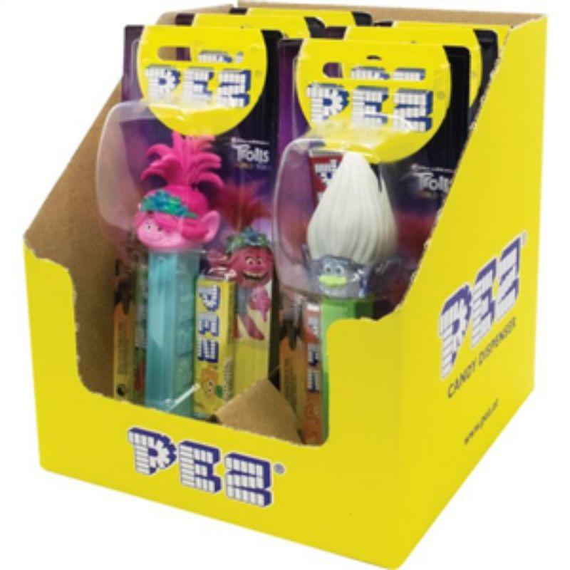 PEZ Trolls Candy & Dispenser | The Base Warehouse