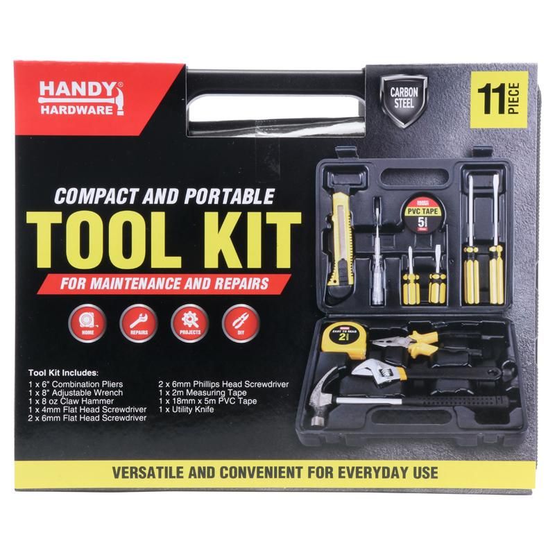 Compact & Portable 11 Piece Tool Kit | The Base Warehouse