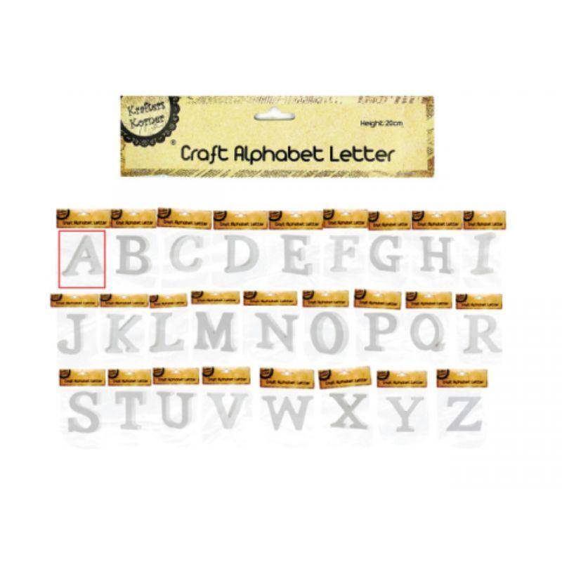 White Alphabet Letter A - 20cm | The Base Warehouse