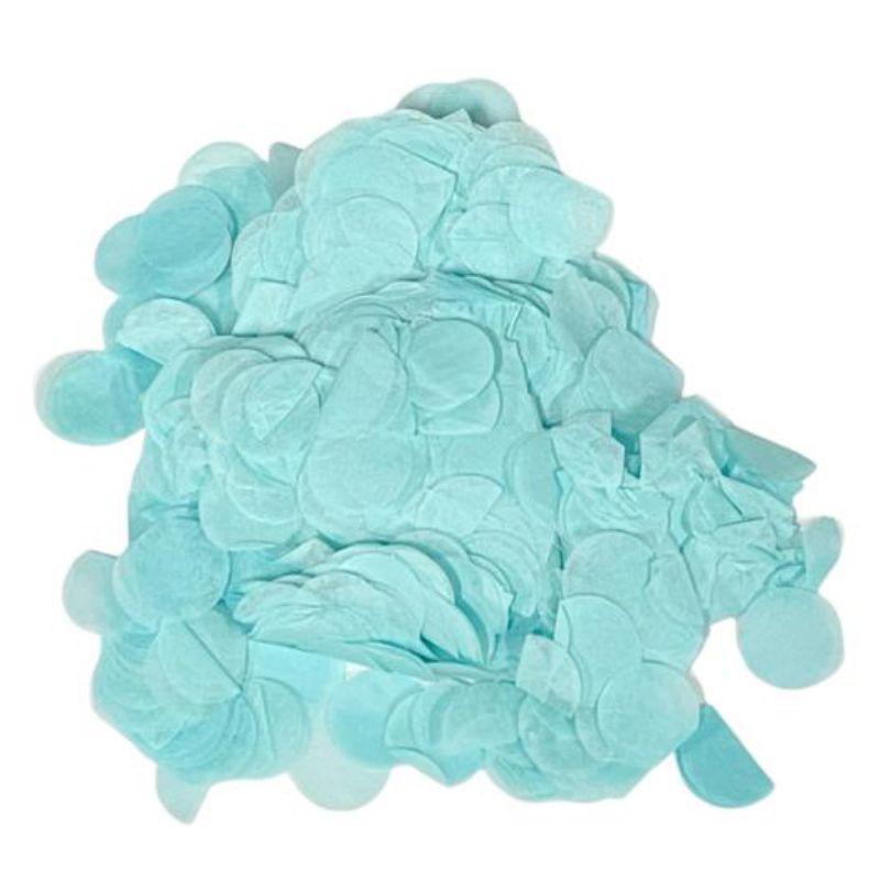 Light Blue 1cm Paper Confetti - 20g | The Base Warehouse