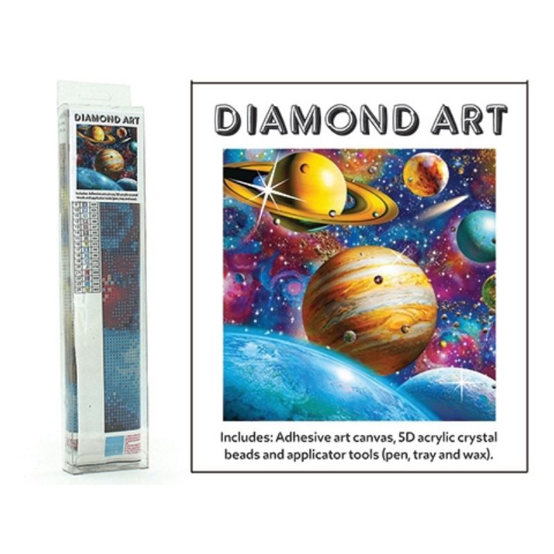 Diamond Art Kit 5D - Planets - 30cm x 30cm | The Base Warehouse